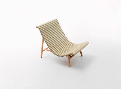 Shibusa lounge chair with tatami panel - Paola Lenti - Eres