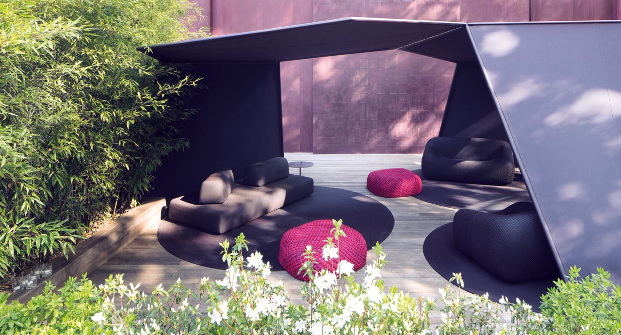 Pavilion shading structure - Paola Lenti - Outdoor
