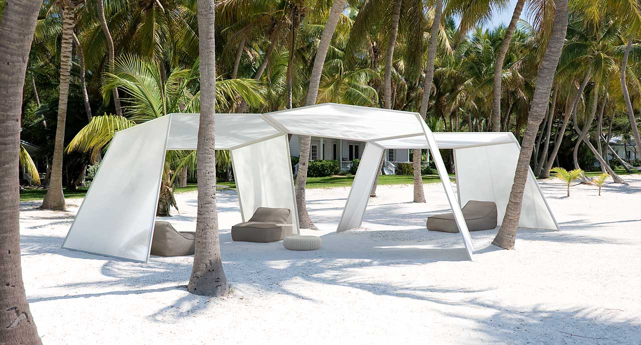 Pavilion shading structure - Paola Lenti - Outdoor